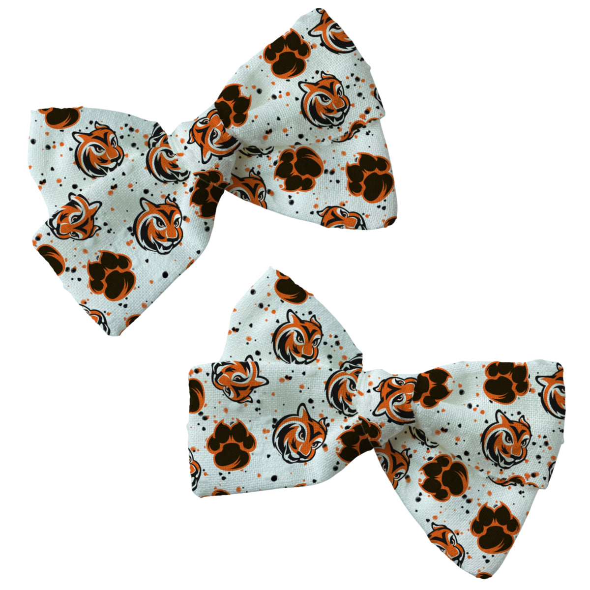 WDM Tiger Piggie Bow Set – Pink Poppy Designs LLC